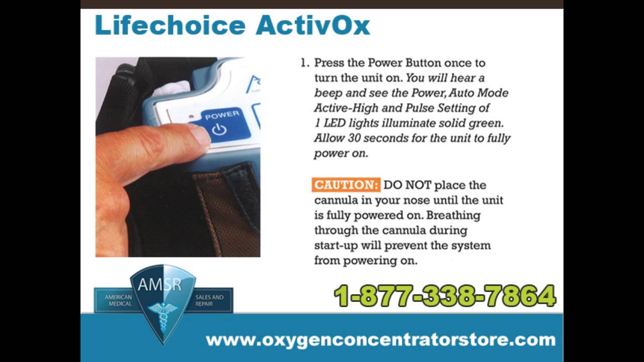 Operating the Lifechoice ActivOx POC - YouTube