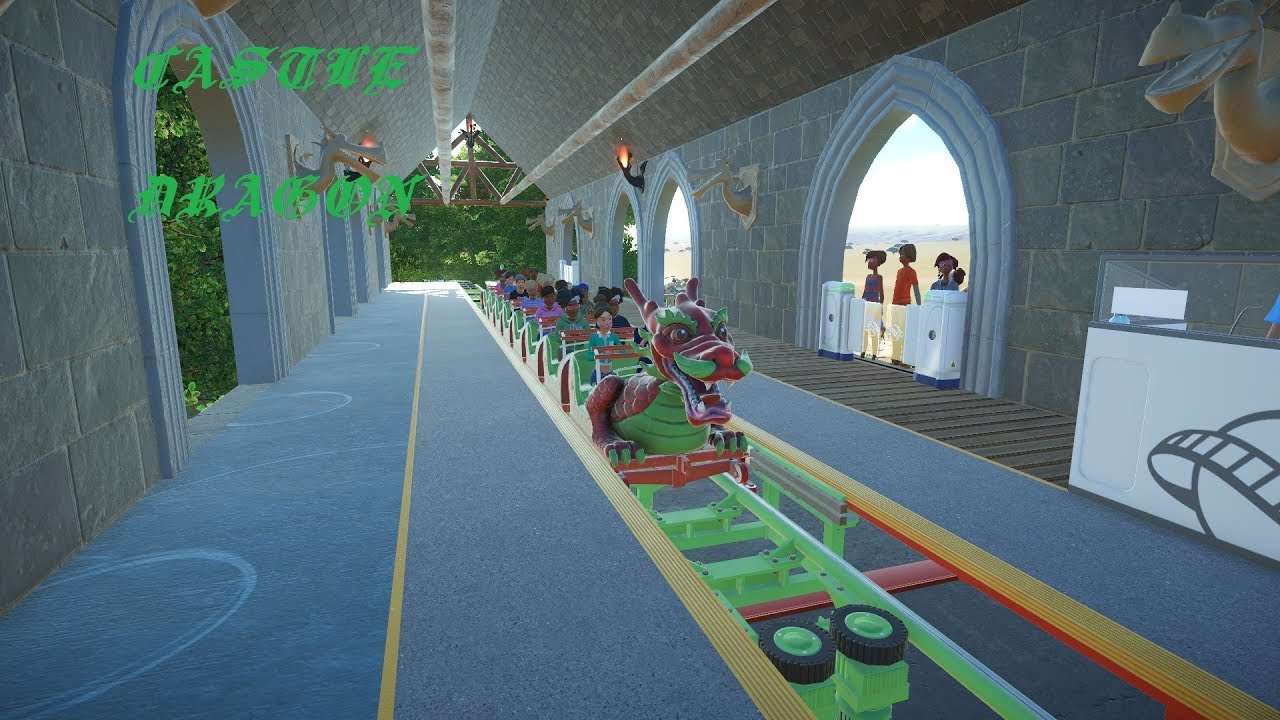 Planet Coaster Castle Dragon - YouTube