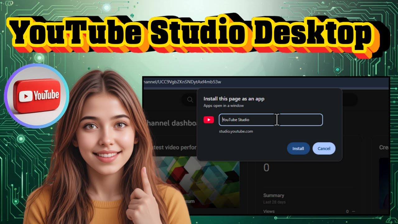 How To Install YouTube Studio As A Desktop App - Full Tutorial - YouTube