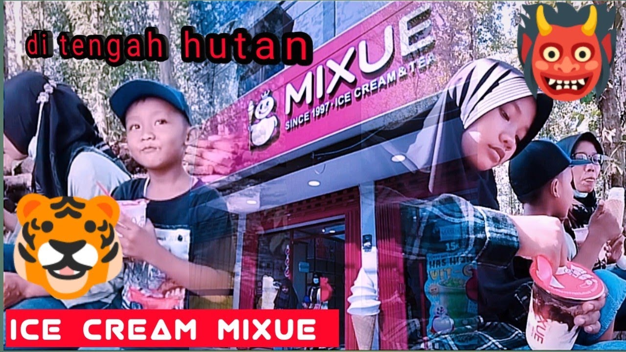MAKAN ICE CREAM MIXUE DI HUTAN!! - YouTube