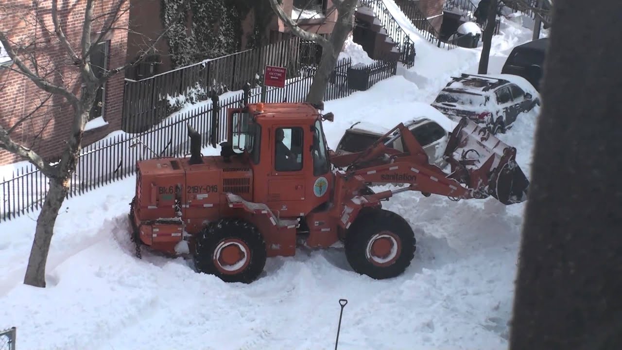Stuck Snow Plow / Front End Loader - YouTube