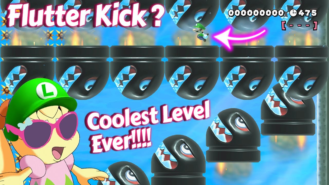 Let's play Mario Maker 2 - Flutter Kick? #188 - YouTube