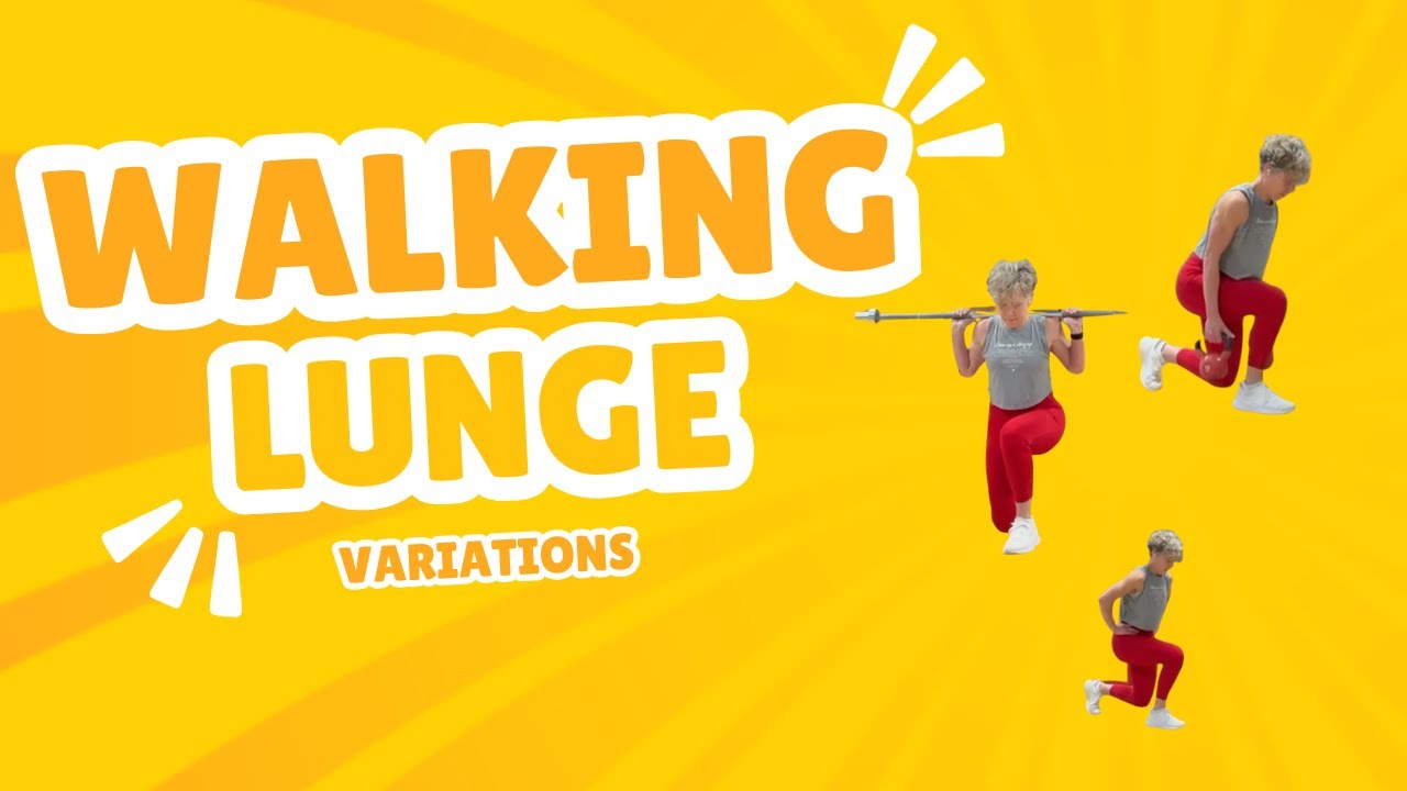 Walking lunge progressions - YouTube