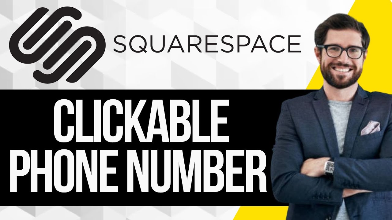 How to Add a Clickable Phone Number on Squarespace Website - YouTube