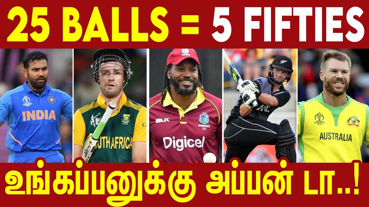 Most T20I Fifties In Less Than 25 Balls | Nettv4u | t20i - YouTube