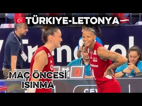 🇹🇷Tükiye-Letonya🇱🇻 Maçı Öncesi Isınma | Avrupa Şampiyonası | 21.08.2026 #melissavargas #volleyball