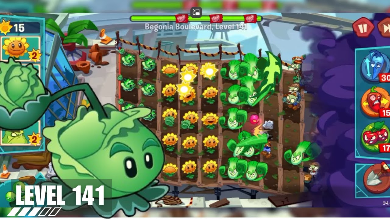 Plants Vs. Zombie 3: Level 141! - YouTube