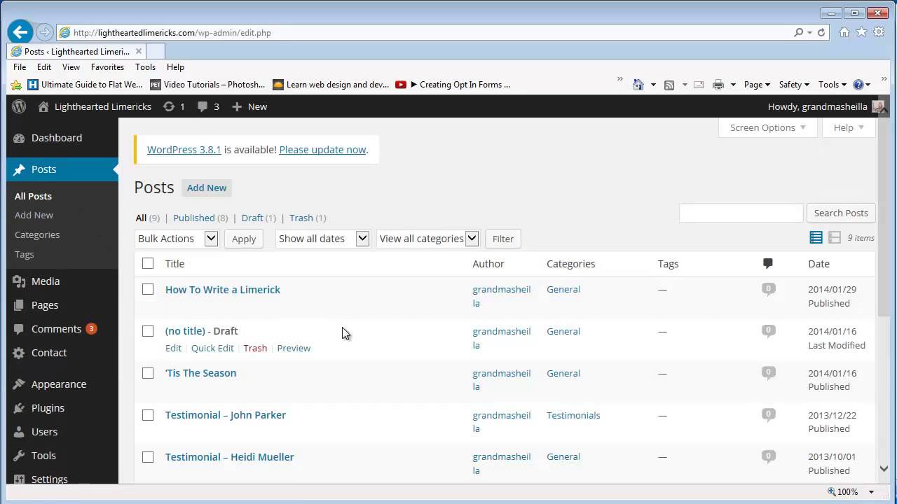 Understanding WordPress Posts - Lesson 5 - YouTube