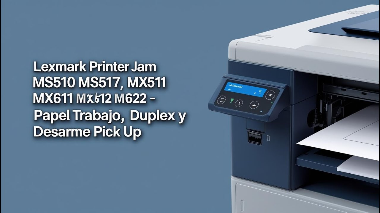 Lexmark printer jam MS510 MS517 MX511 MX611 MX622 - Papel trabajo ...