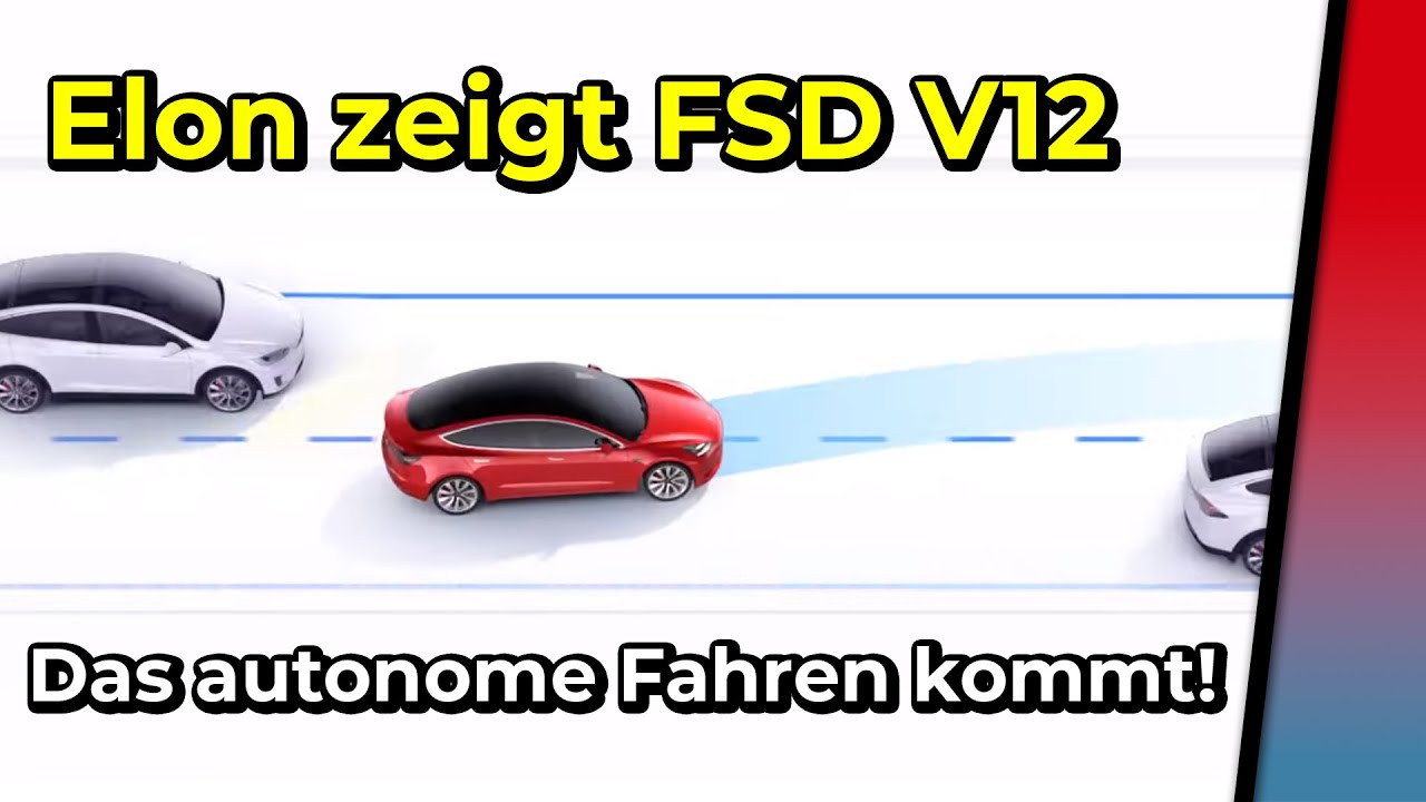 Das autonome Fahren kommt: Live Demo der FSD V12 von Elon Musk geht ...