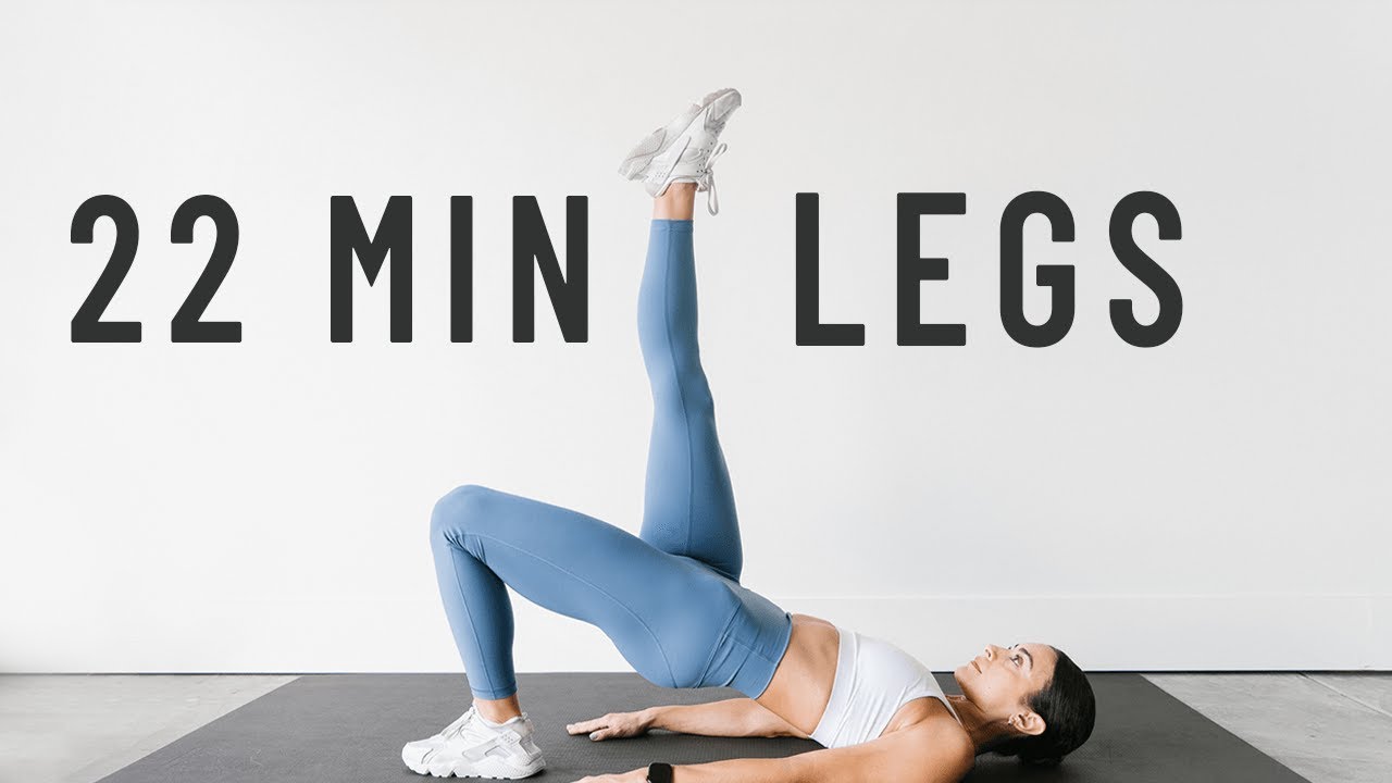 22 MIN LEG BOOTY THIGH WORKOUT | Killer Leg Day Workout (No Equipment ...