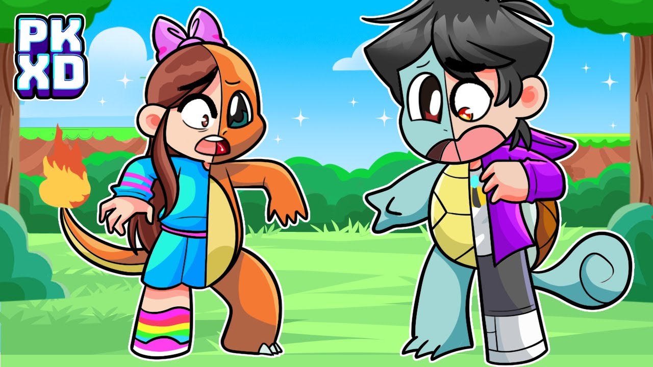 ¡NOS CONVERTIMOS EN POKEMON! 😆🍀🔥 BELA JUEGA Y SRJUANCHO SE CONVIERTEN ...