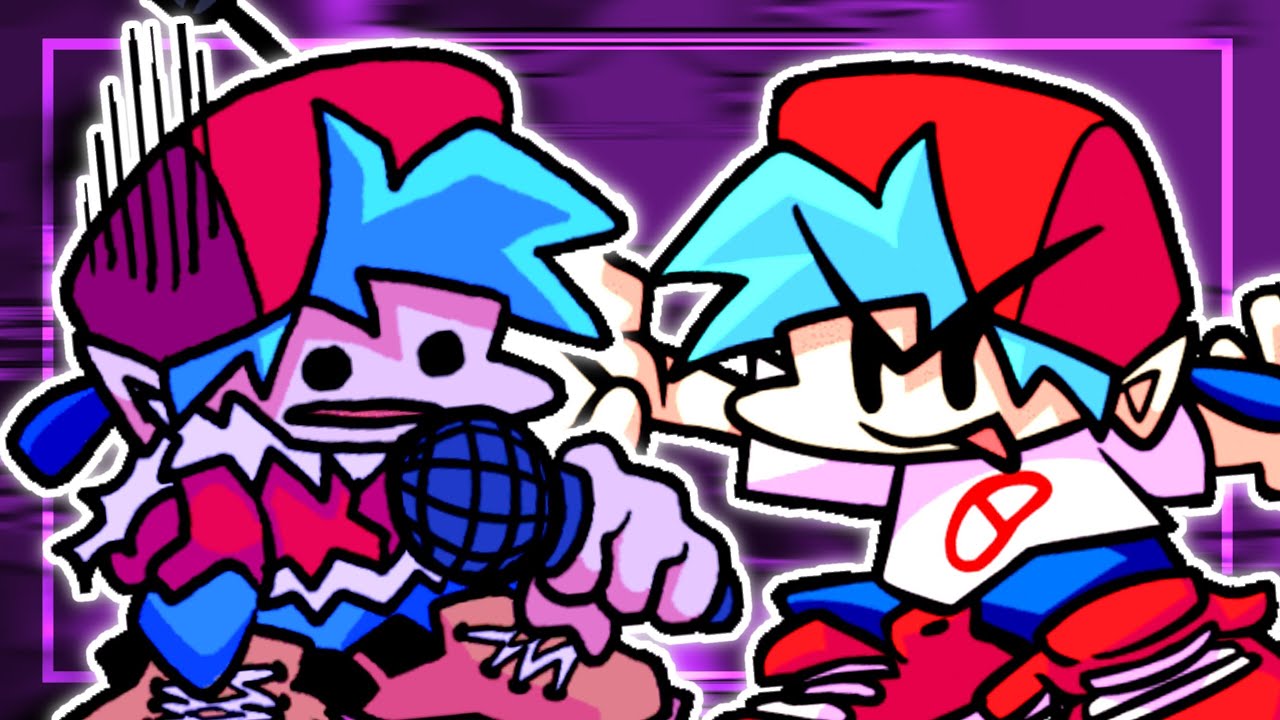 FNF Unlikely Rivals || But Fanon BF VS Canon BF || FNF Cover - YouTube