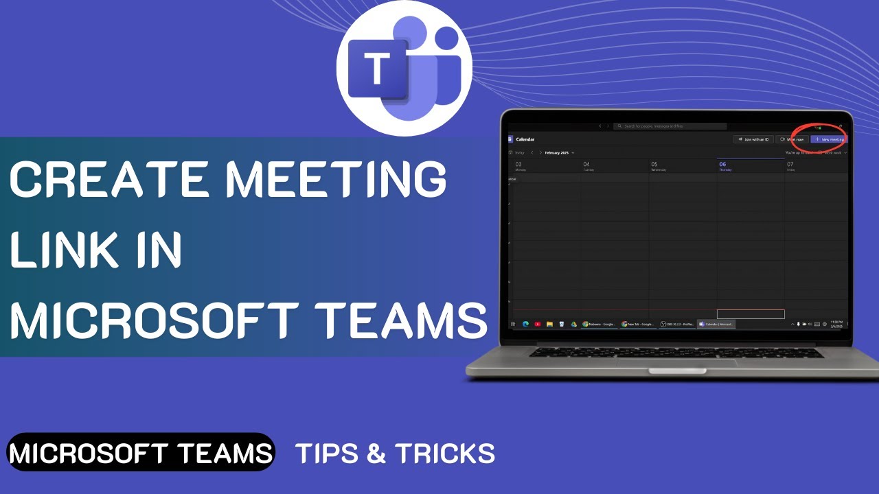 How to Create Meeting Link in Microsoft Teams - YouTube
