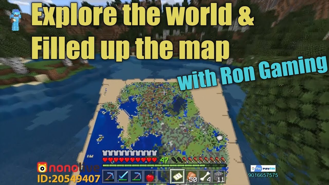 Minecraft | Explorer Ron and Filled the Map Up! | Ron Gaming Live ...