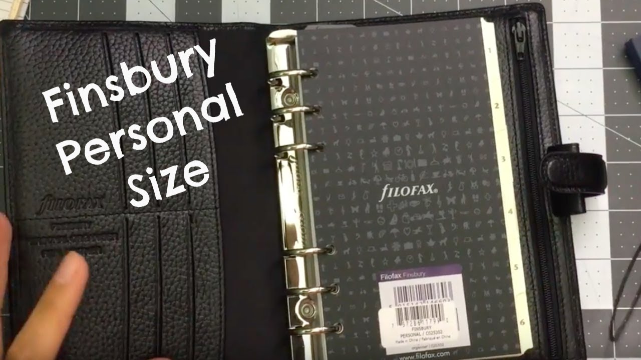 Filofax Finsbury Personal Size Rings - YouTube