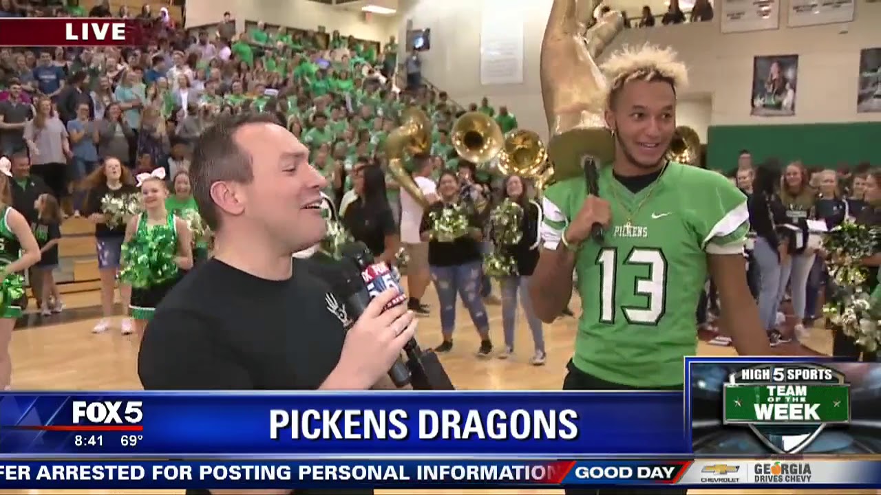 Team of the Week pep rally at Pickens High School - YouTube