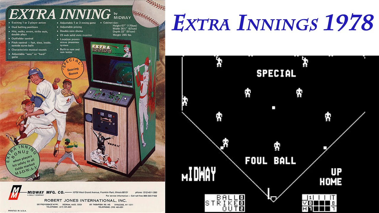 El juego de Extra Innings (Midway) de 1978 - YouTube