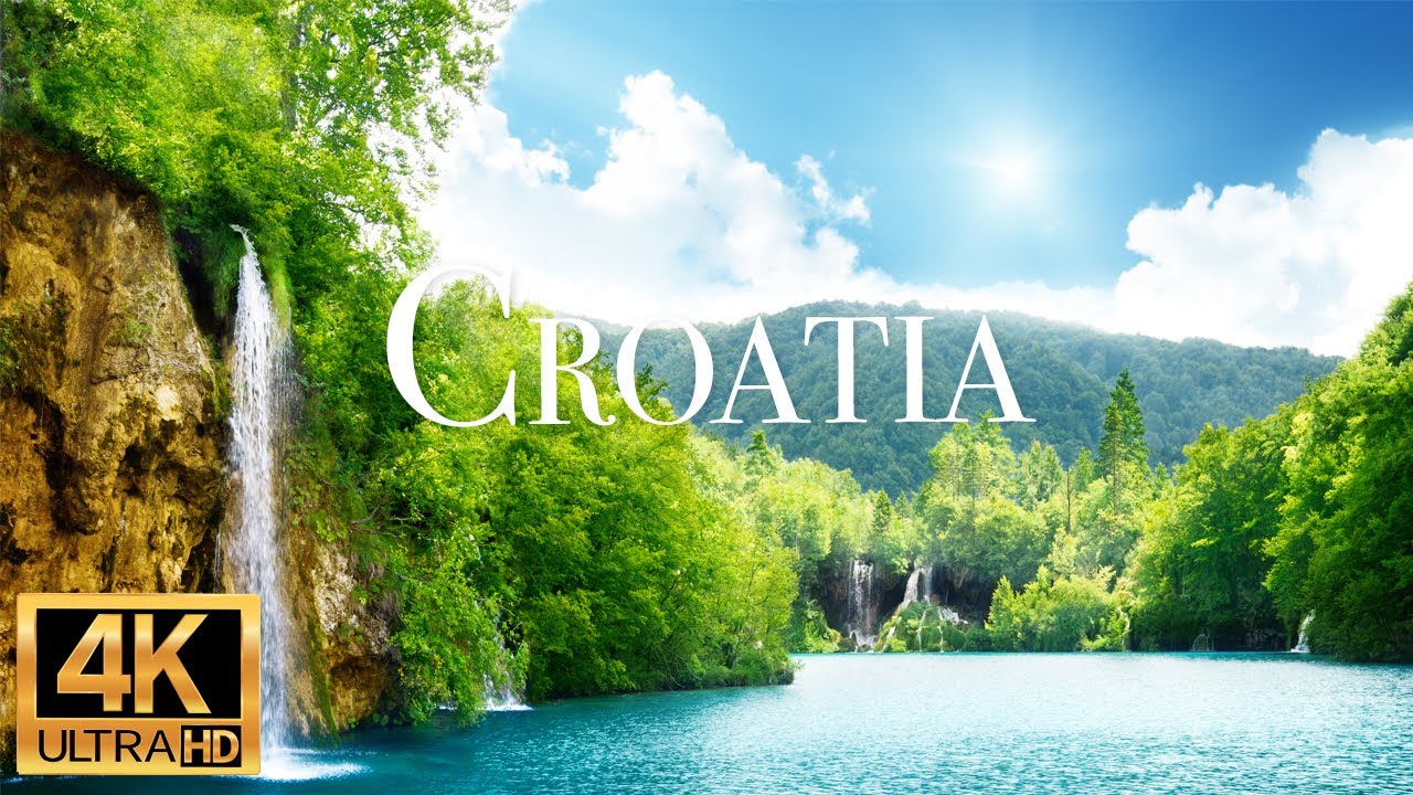 FLYING OVER CROATIA (4K UHD) - Relaxing Music Along With Beautiful ...