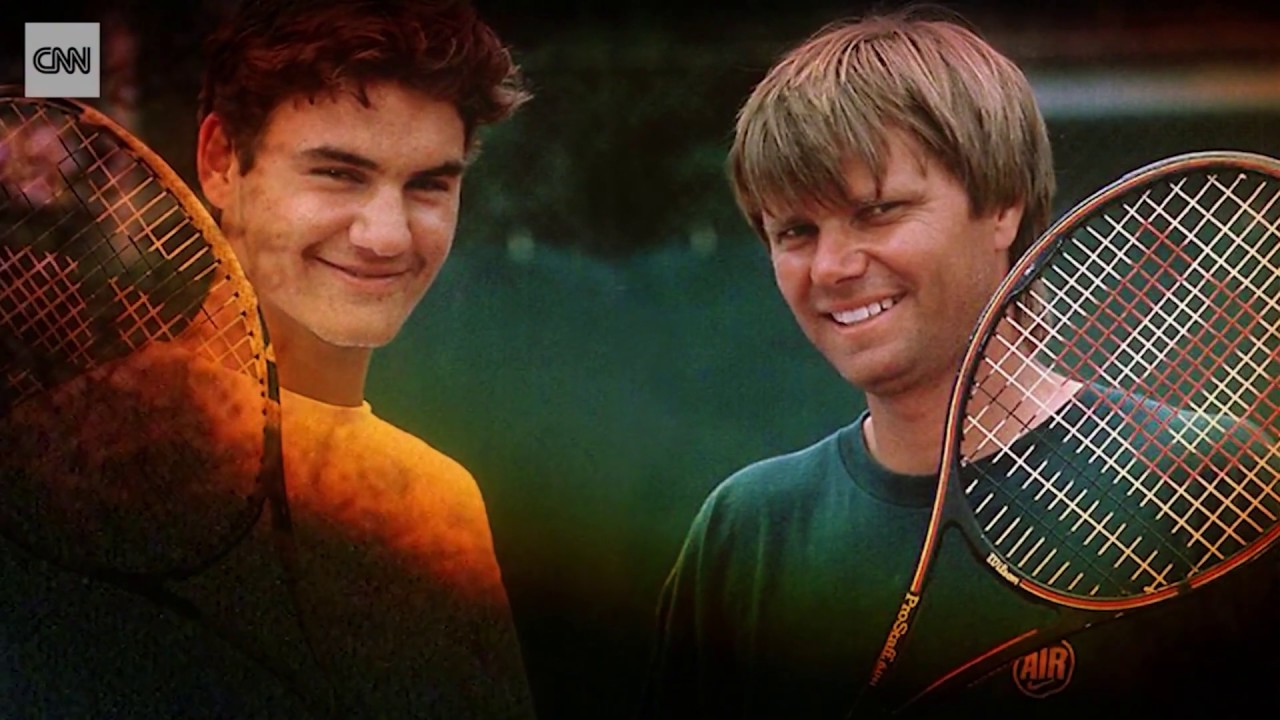 TEARFUL Roger Federer remembers late coach- Peter Carter - YouTube