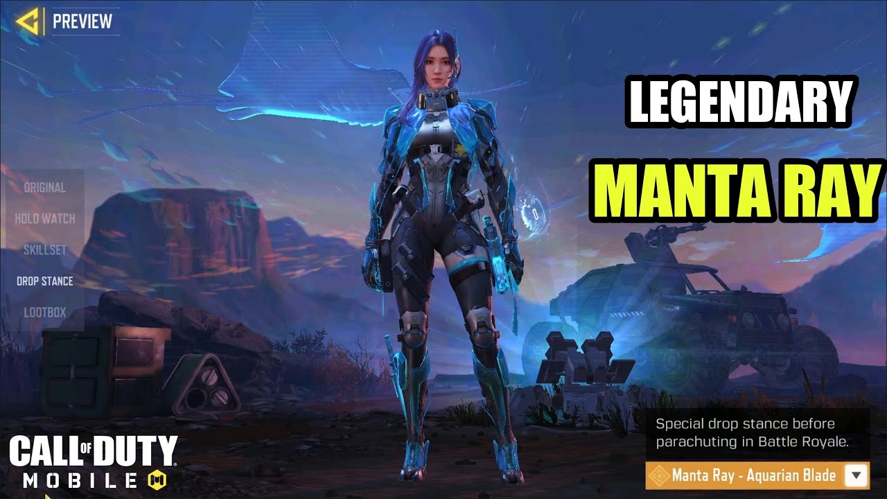 *NEW* Codm Legendary Manta Ray Aquarian Blade Gameplay Season 4 Veiled ...