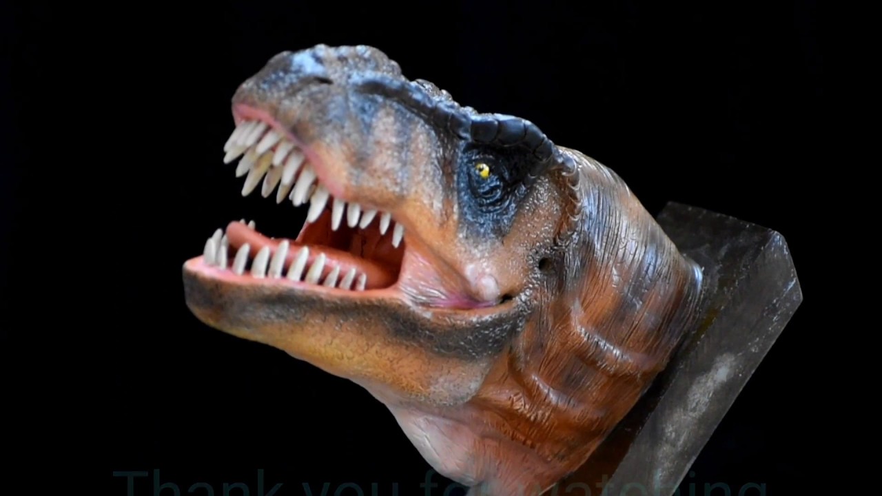 T-Rex polymer clay sculpture - YouTube