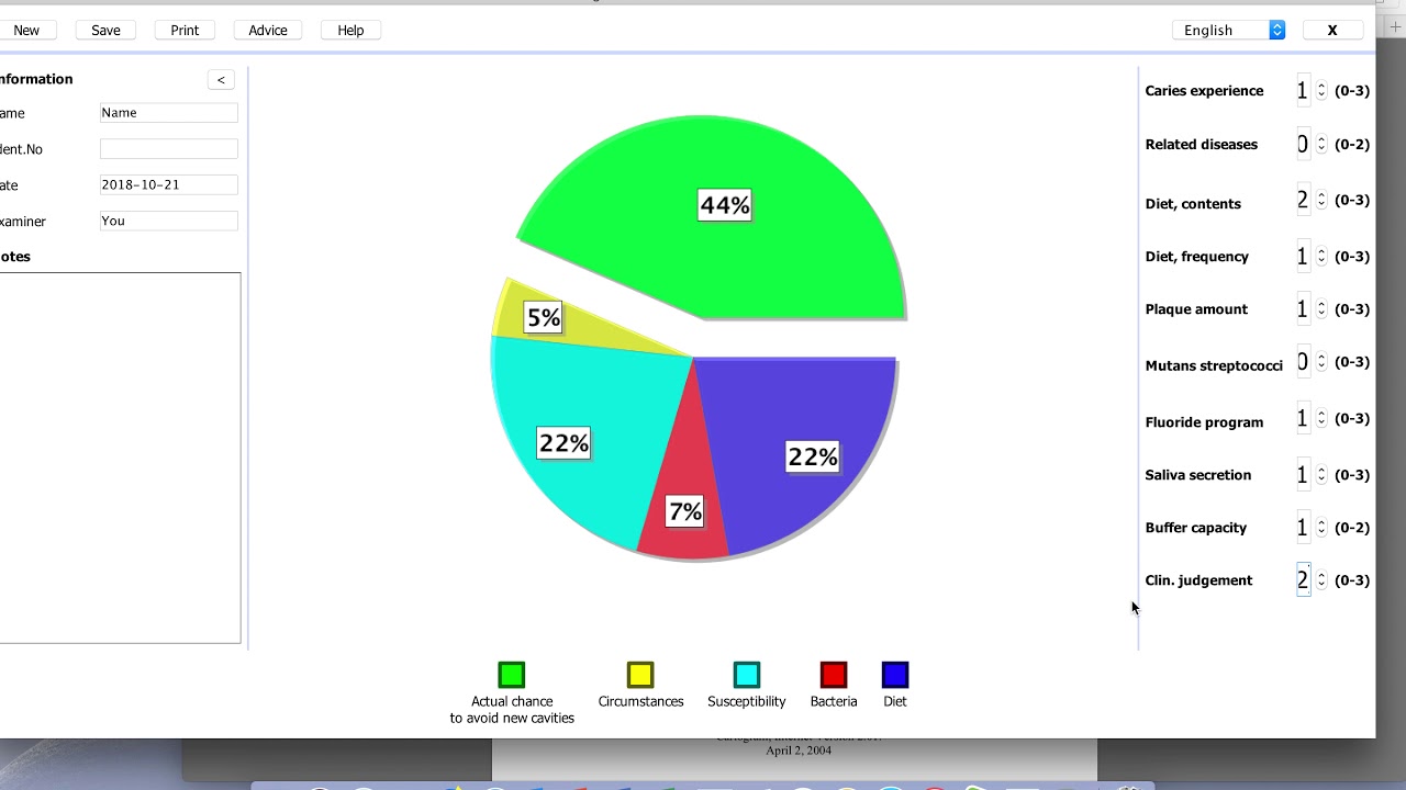 Cariogram instructions - YouTube