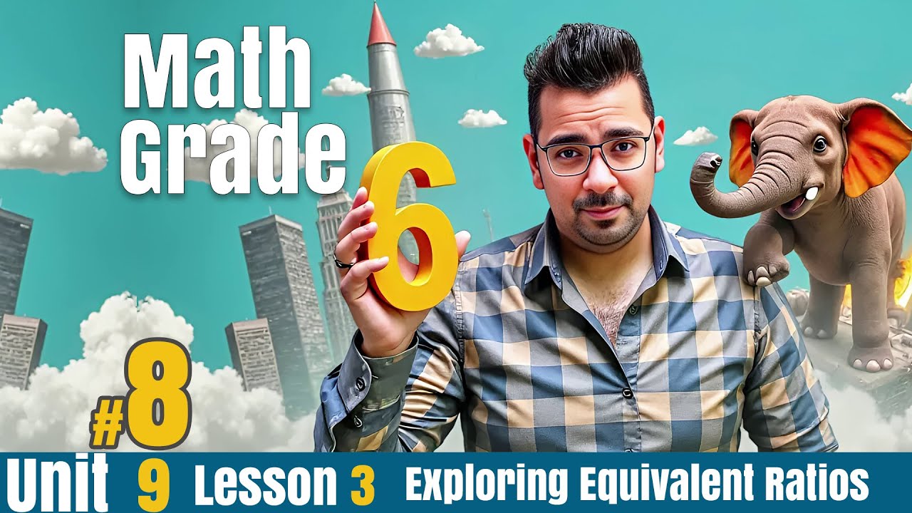 Math | grade 6 | Unit 9 | Lesson 3 | Exploring Equivalent Ratios#حل ...