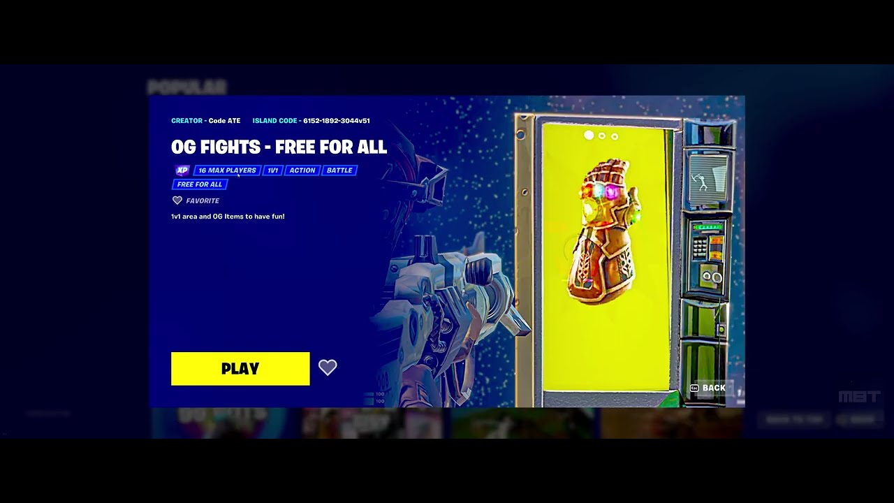[TUTORIAL] FORTNITE: OG FIGHTS FREE FOR ALL - ISLAND CODE - WHAT IS THE ...