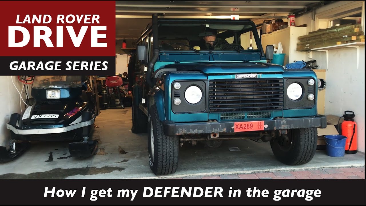 How I get my LAND ROVER DEFENDER in the GARAGE - YouTube