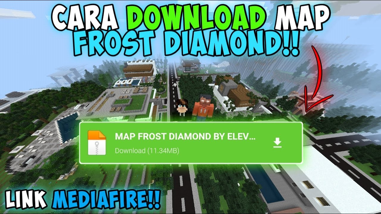 CARA DOWNLOAD MAP FROST DIAMOND DI MCPE LINK MEDIAFIRE!! - Minecraft ...