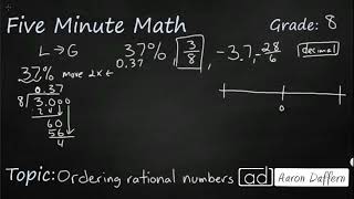 8th Number and Operations | Five Minute Math
