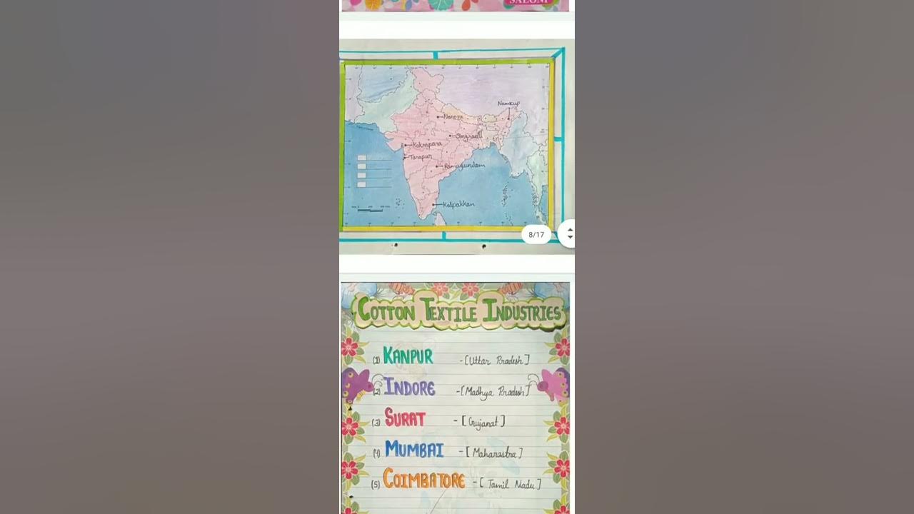 Map file project class 10 project cbse. - YouTube