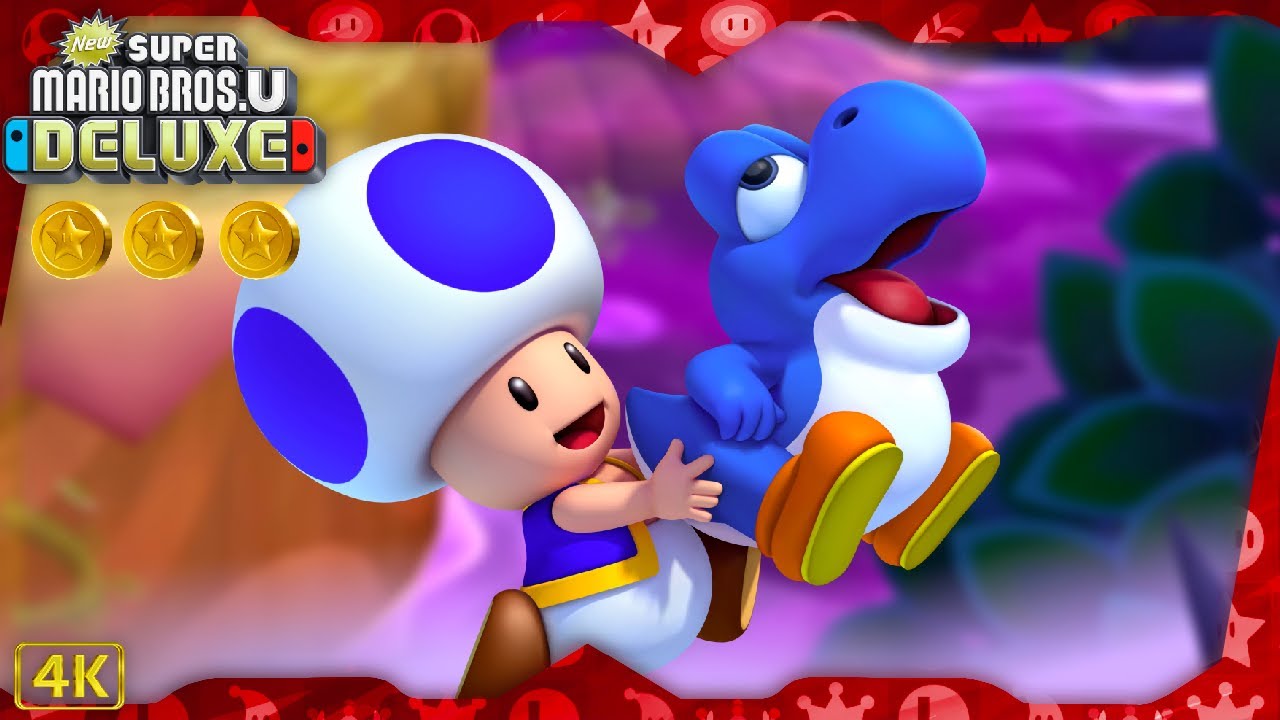 New Super Mario Bros. U Deluxe ⁴ᴷ World 5: Soda Jungle 100% (All Star ...