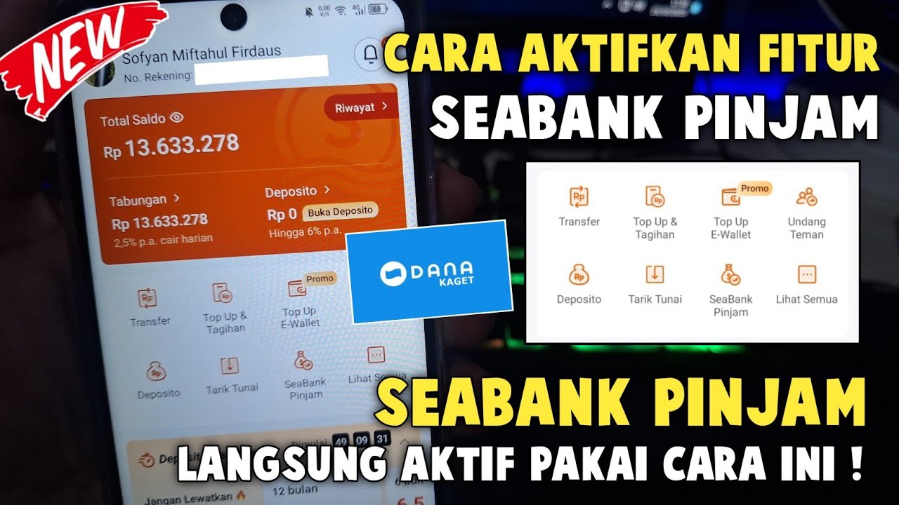 Cara terbaru pinjam uang di aplikasi seabank tanpa fitur seabank pinjam ...