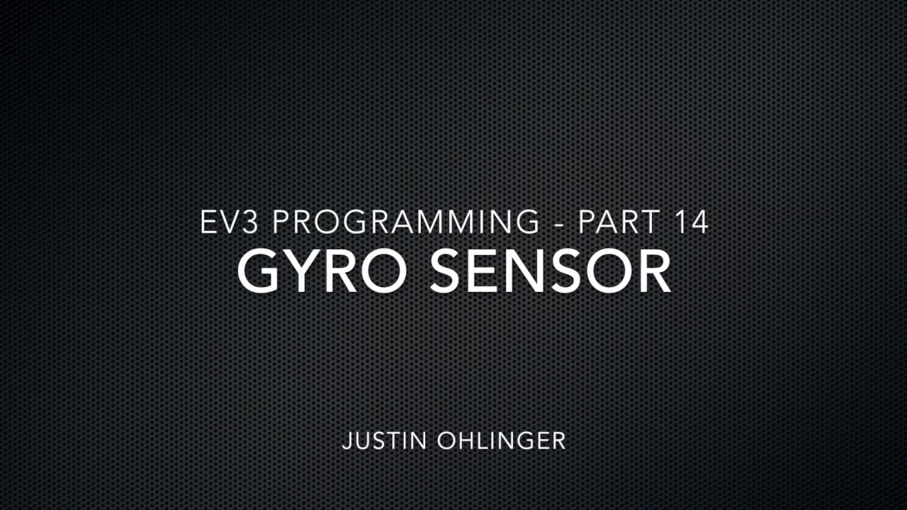 EV3 Programming #14 - Gyro Sensor - YouTube