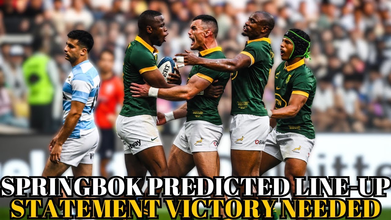TIME TO SET THE RECORD STRAIGHT!!! | SPRINGBOKS PREDICTED LINE-UP - YouTube