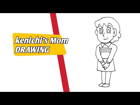 Kenichi's Mom Drawing From Ninja Hattori | How To Draw Kenichi's Mom ...