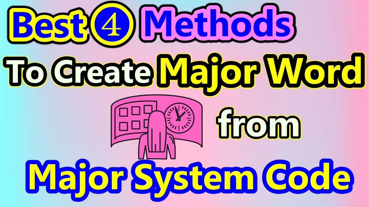 How to Create Major word from major code system or phonetic code [Best ...