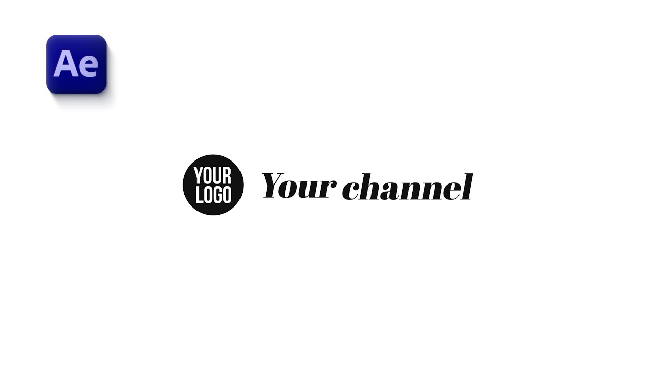 *Free* Simple Logo Animation -After Effects, CapCut, Premiere Pro ...