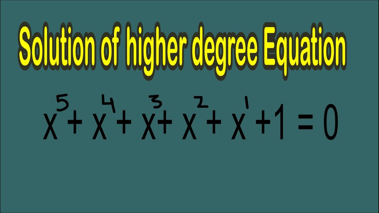 Mathematics/Higher Power Equcation/#mathematic #algebric #integration # ...