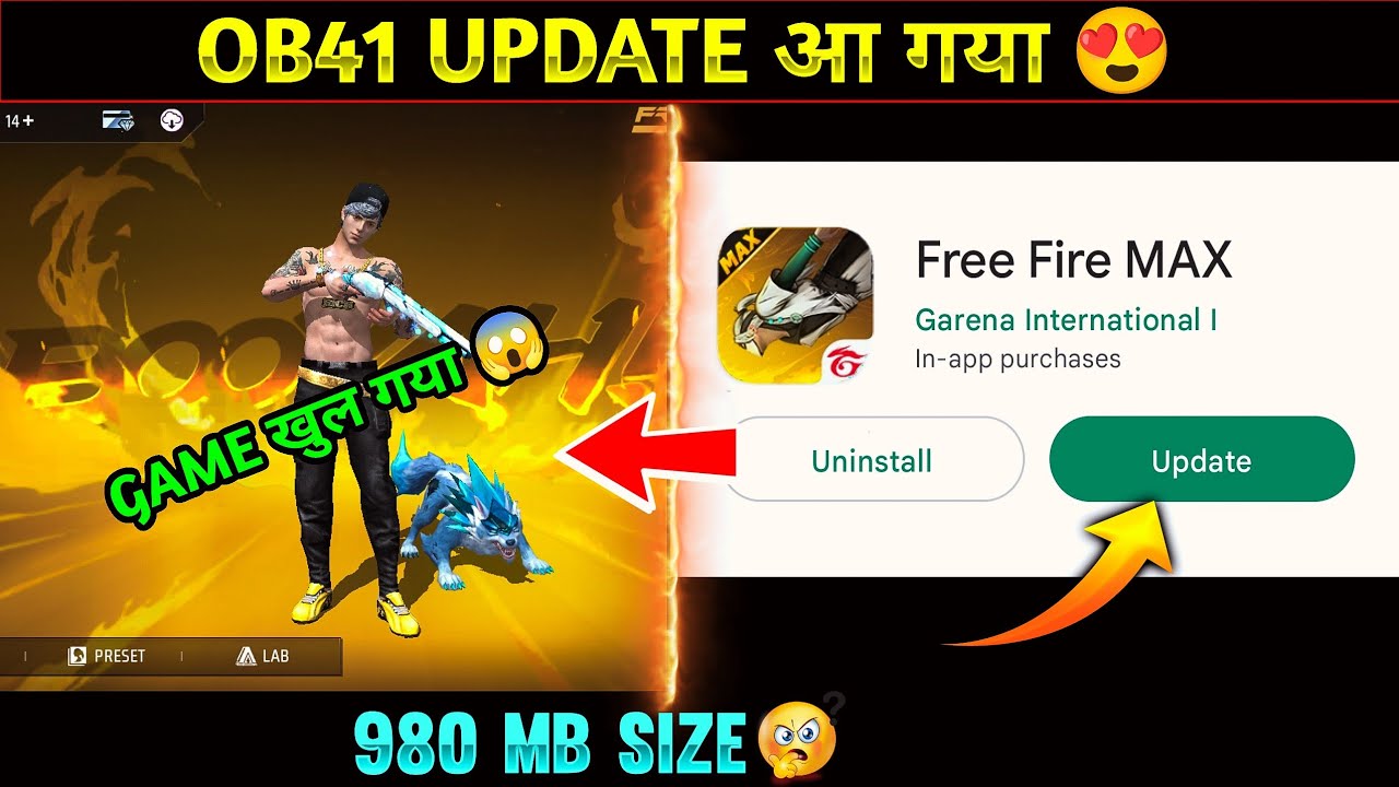 FREE FIRE OB41 UPDATE AA GYA 😮 - YouTube