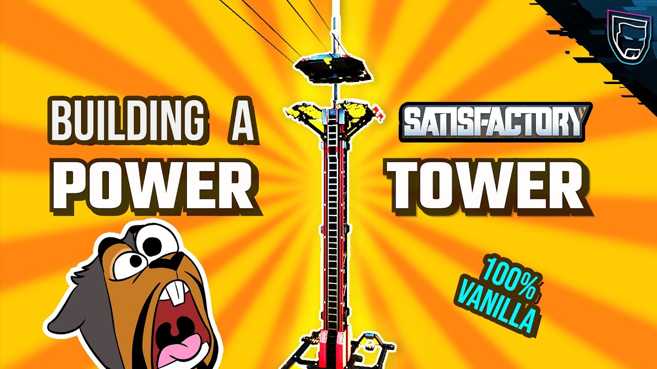 FANTASTIC Power Towers in VANILLA SATISFACTORY // Build Guide - YouTube