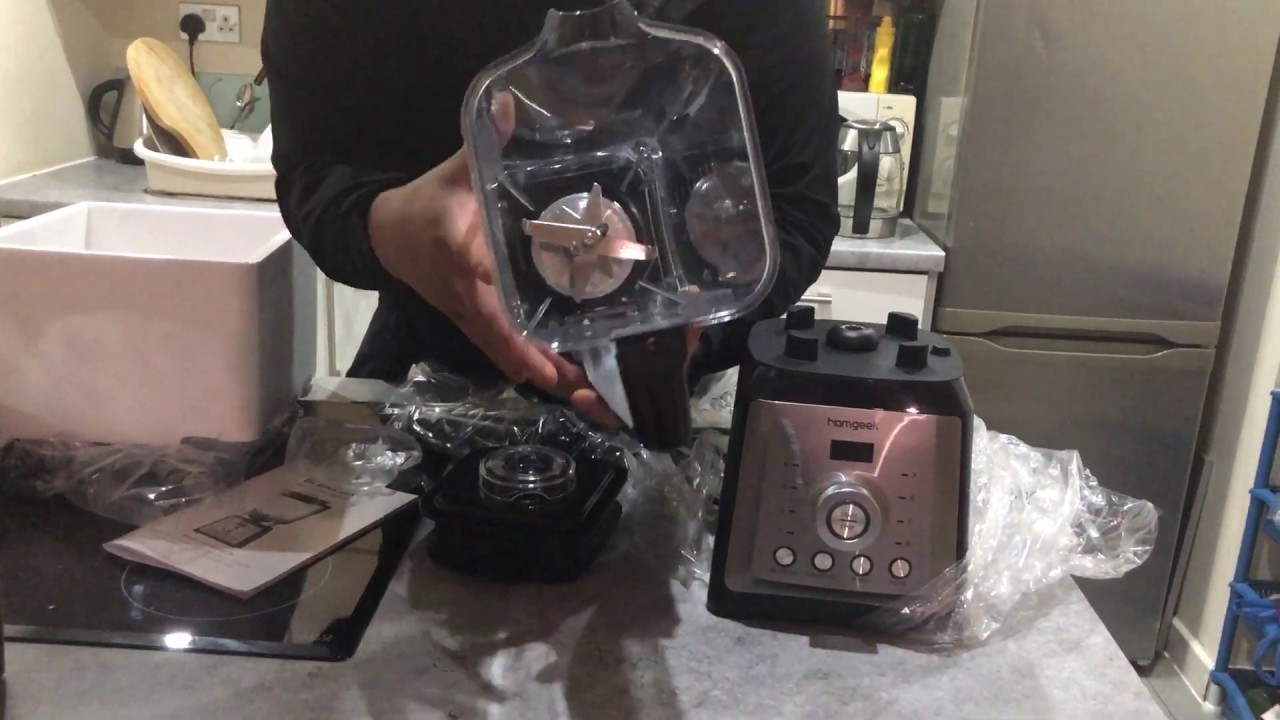 Homgeek Blender Smoothie Maker - 2000W High Speed Countertop Blender ...