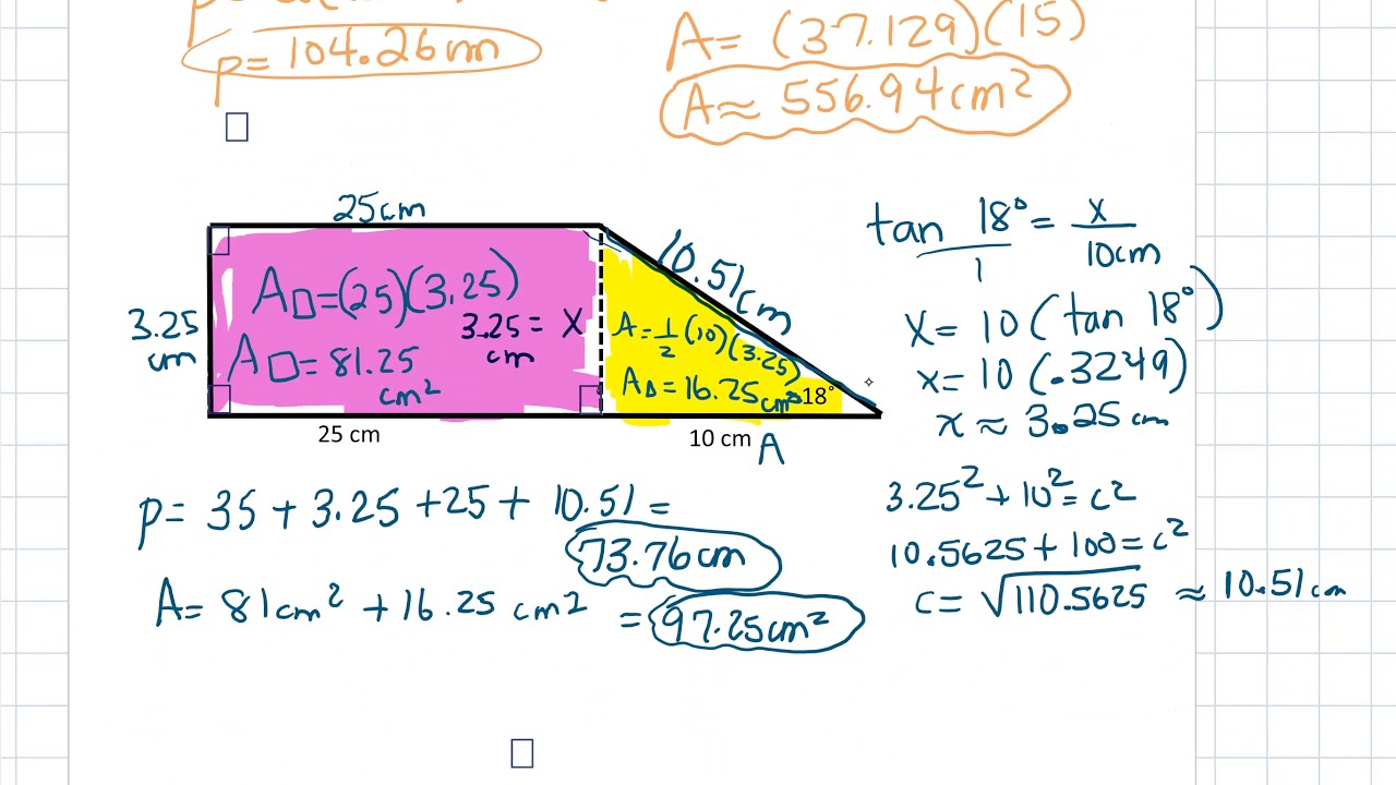 Area O fNon-Regular Polygons Using Trig - YouTube