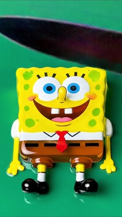 Cutting SpongeBob toy #asmr #funny #satisfying #spongebobsquarepants # ...