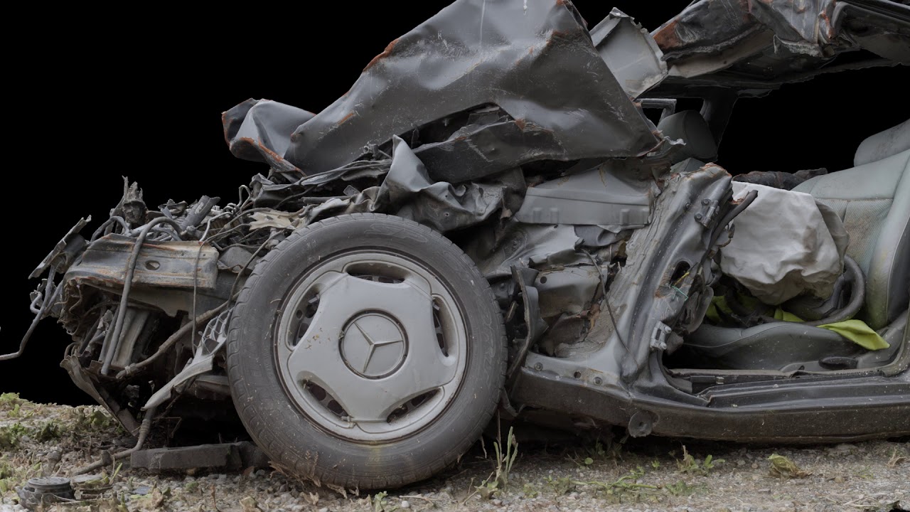 Crashed Car Raw 3D Scan. Photogrammetry. Capturing Reality - YouTube