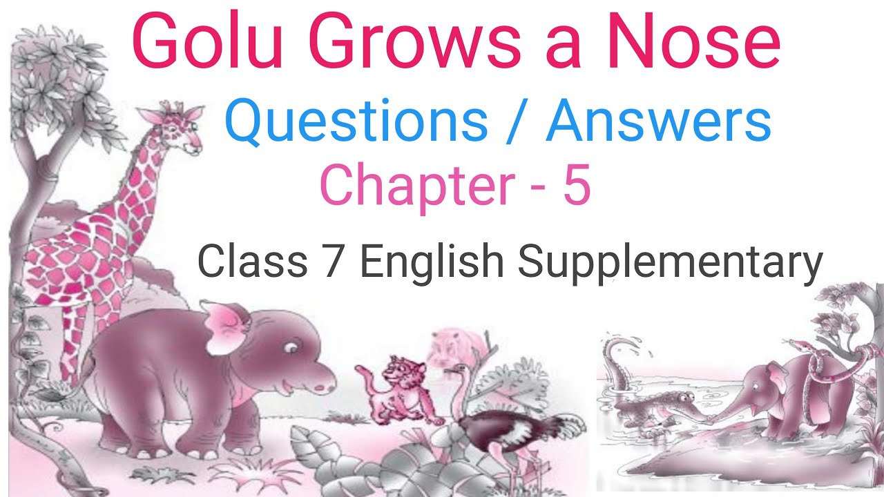 Golu Grows A Nose Question Answer Class 7 English Chapter 5 Question golu-grows-a-nose-question-answer-class-7-english-chapter-5-question