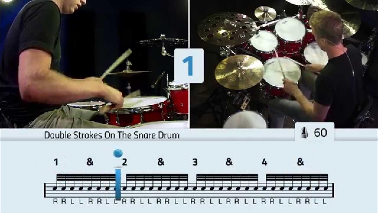 Double Stroke Rolls On The Toms - Free Drum Lessons - YouTube