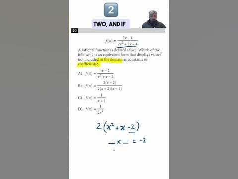 SAT Math HARD Question #maths #collegeprep #satmath - YouTube
